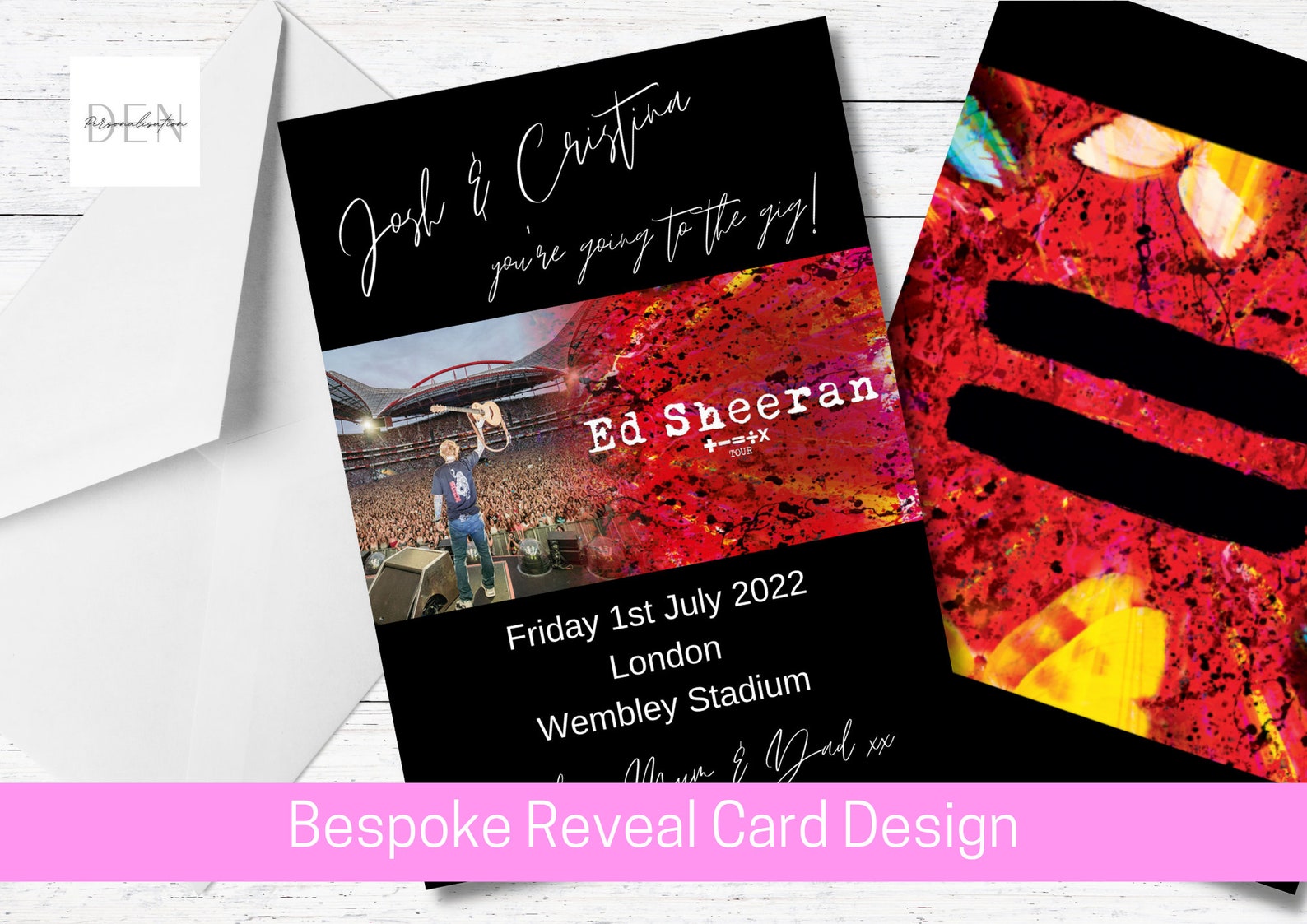Ticket Reveal Card Peter Kay Ticket Reveal Custom Reveal - Etsy