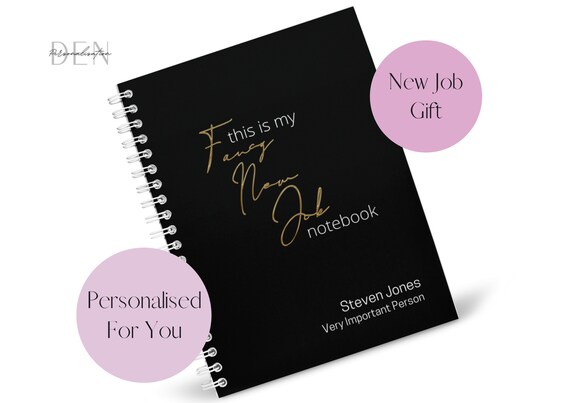New Job Gift Personalised New Job Gift New Job Notebook New - Etsy