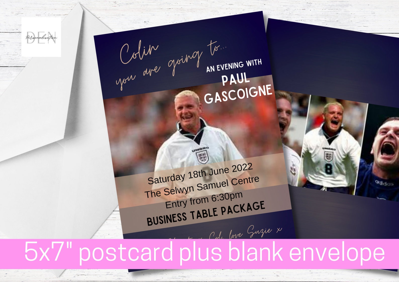 Ticket Reveal Card Peter Kay Ticket Reveal Custom Reveal - Etsy