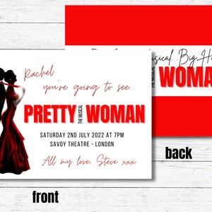 Pretty Woman Reveal Card, Pretty Woman Musical Reveal, Pretty Woman the ...