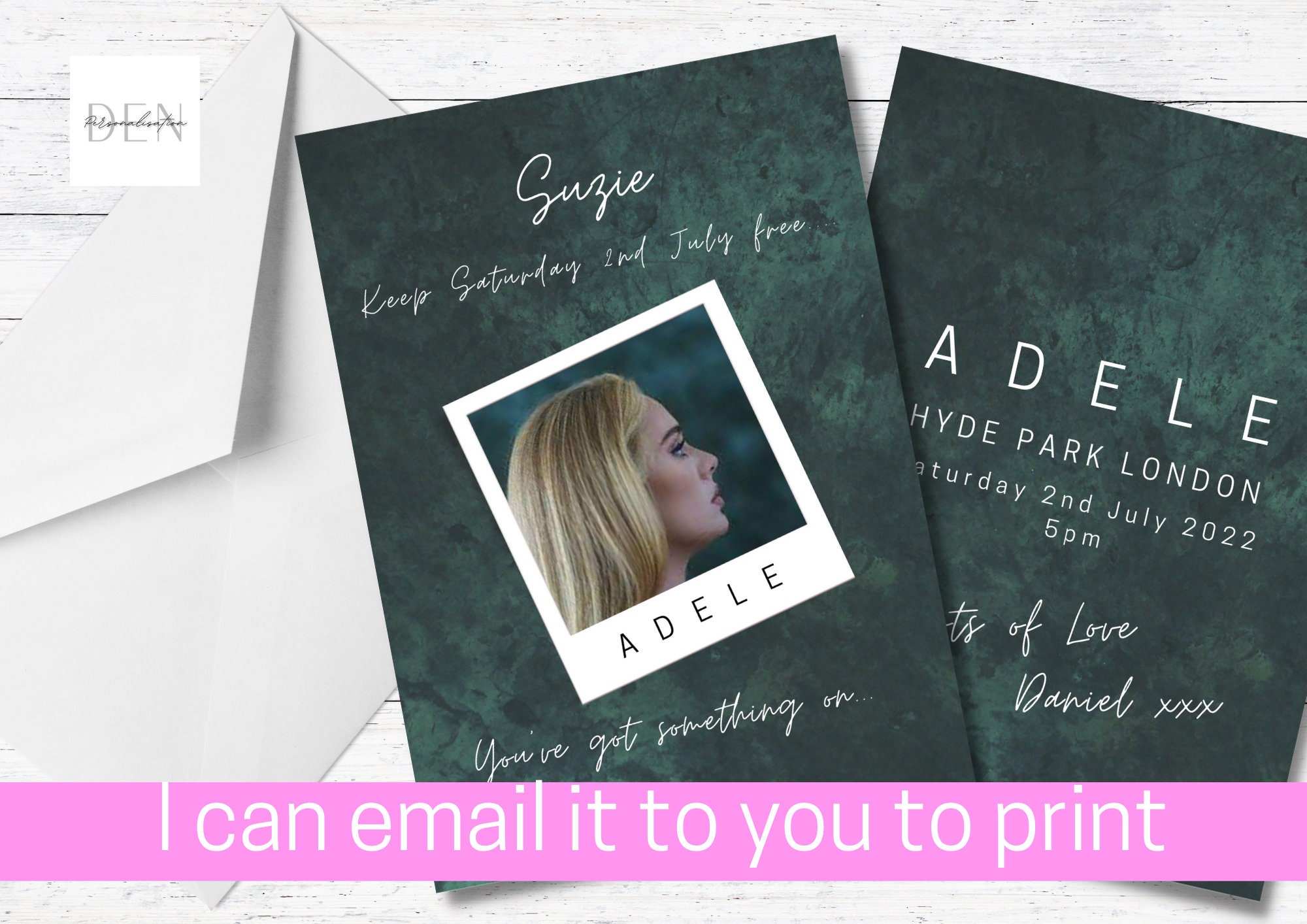 Ticket Reveal Card Peter Kay Ticket Reveal Custom Reveal - Etsy