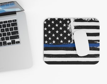 Blue Line Mouse Pad - Etsy