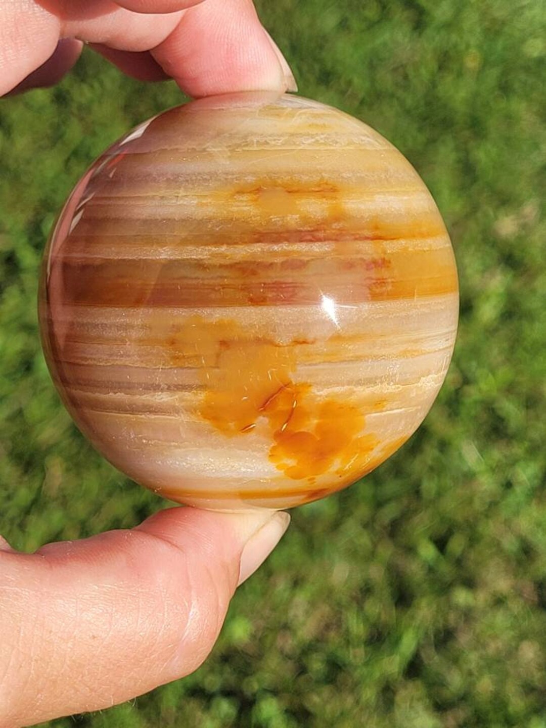 Gorgeous 60mm Waterlevel Banded CARNELIAN Agate SPHERE Plus I Always ...