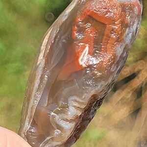 Wild Blue Lake Superior SAGINITE Agate W/ Rare Green Chalcedony Jelly ...