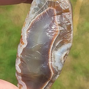 Wild Blue Lake Superior SAGINITE Agate W/ Rare Green Chalcedony Jelly ...