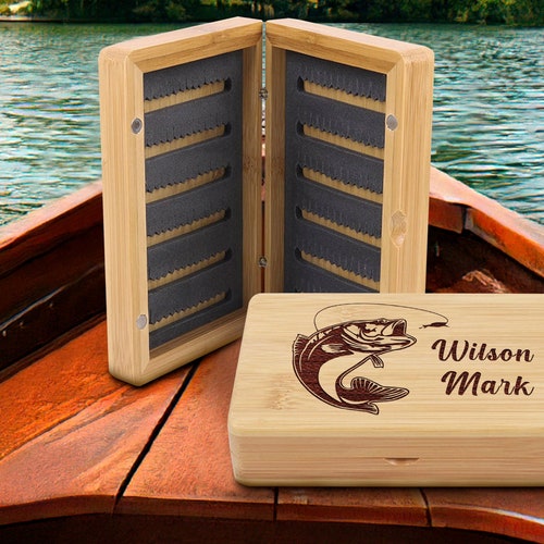 Engraved Fishing Box Fishing Tackle Box Laser Engraved Jig - Etsy