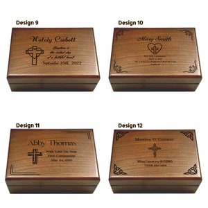 Engraved Baptism Remembrance Box With Compass, Personalized ...