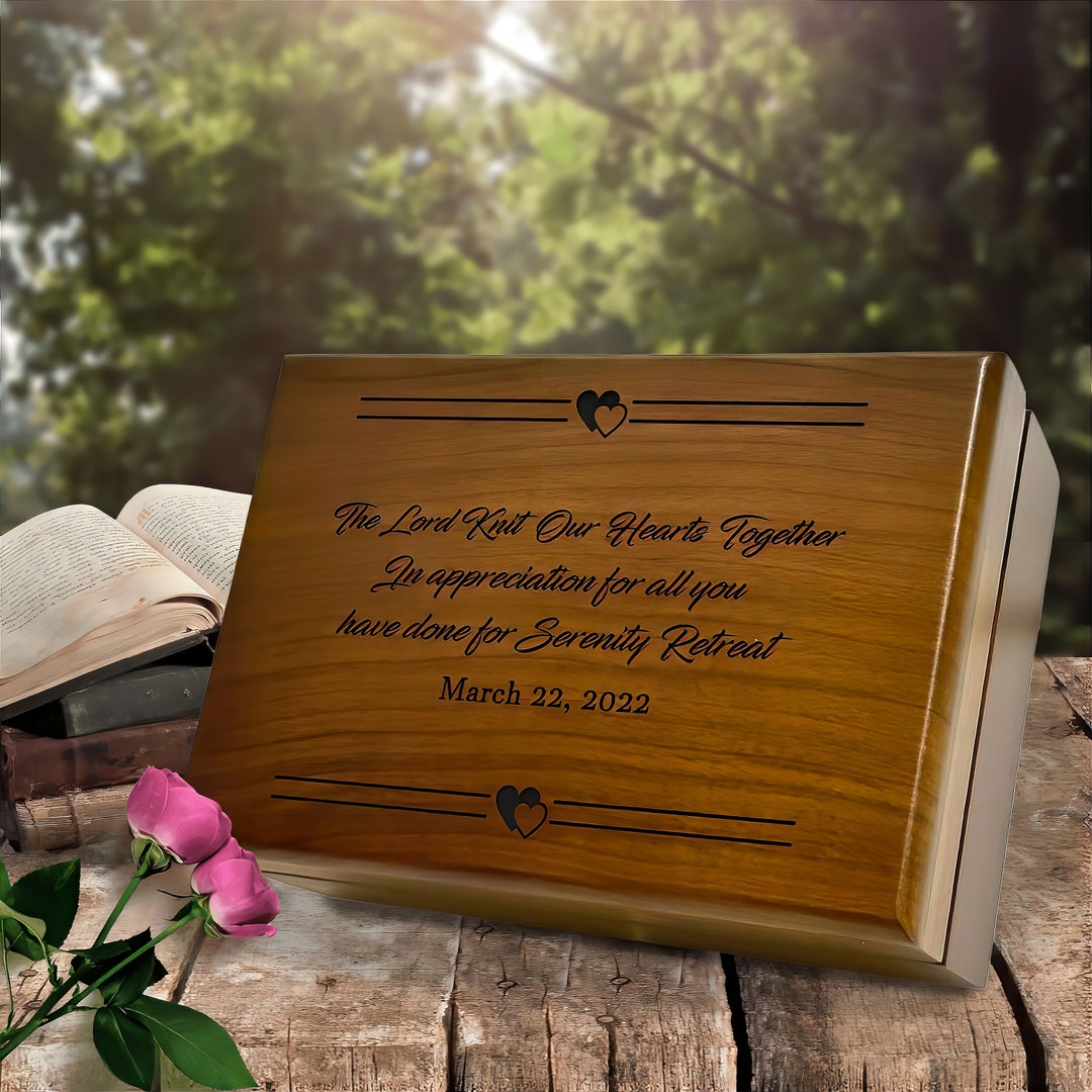 Personalized Religious Scripture Prayer Gift, Custom Wooden Quote Box ...