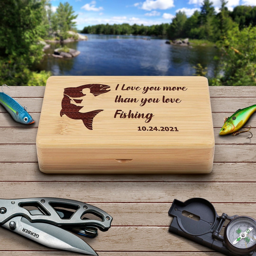 Personalized Fly Fishing Box, Fishing Tackle Box, Engraved Fishing ...