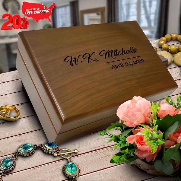 Engraved Wedding Memory Box - Etsy