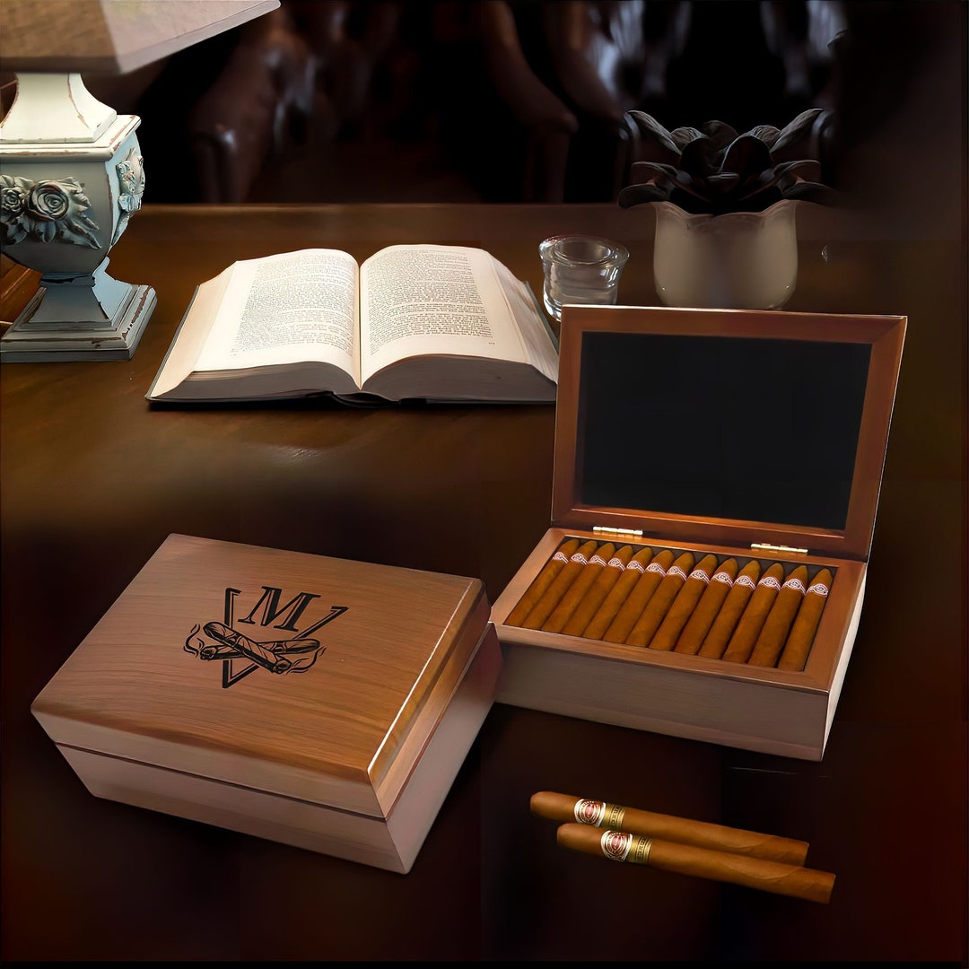 Cigar Gift Box, Custom Cigar Box, Personalized Cigar Box Engraved ...