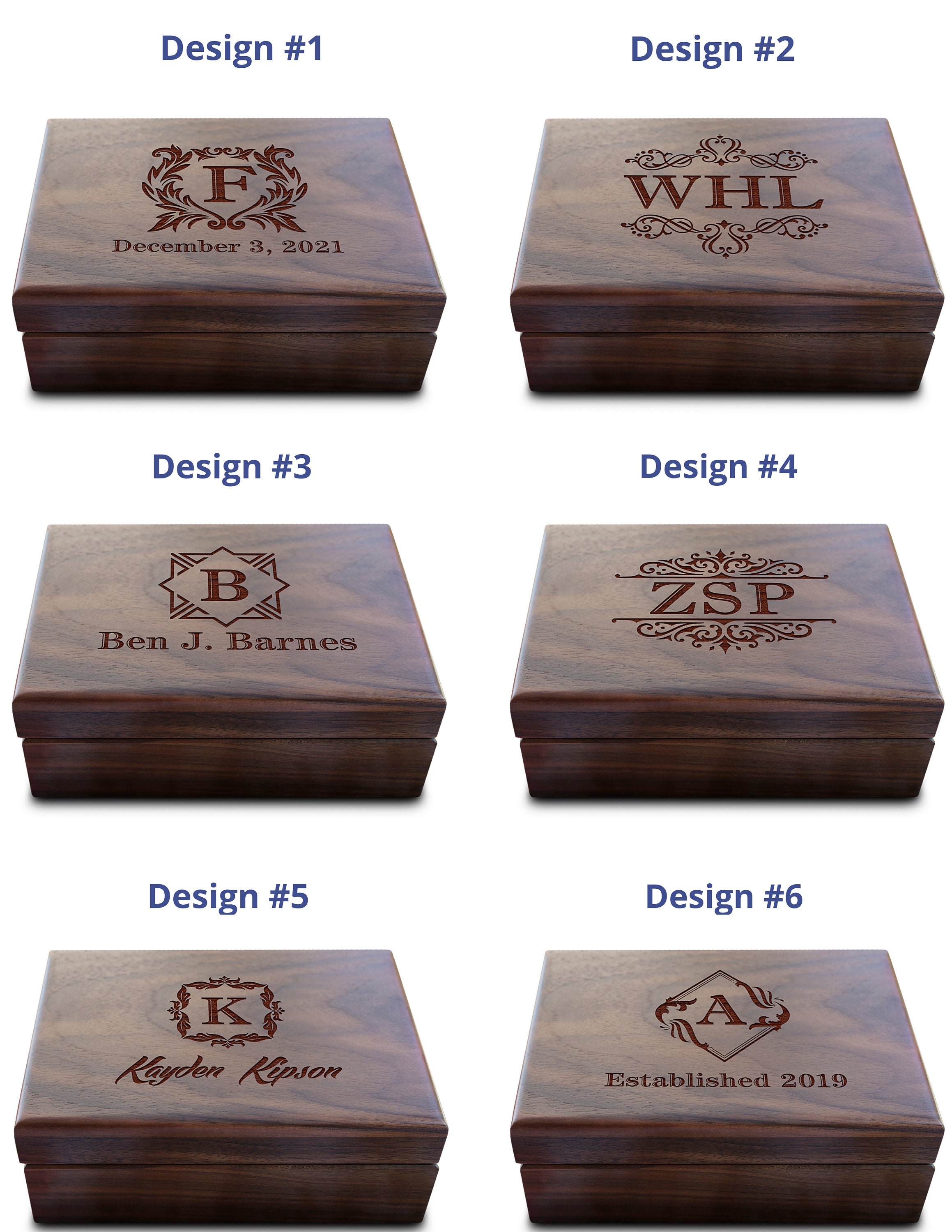 Personalized Keepsake Box Walnut Wooden Memory Box Gift for - Etsy