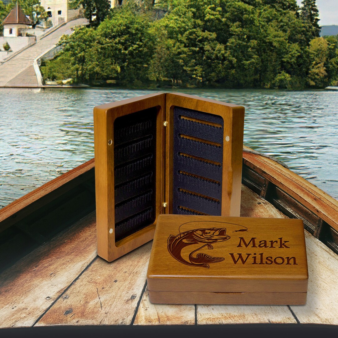Engraved Fishing Box Fishing Tackle Box Laser Engraved Jig - Etsy