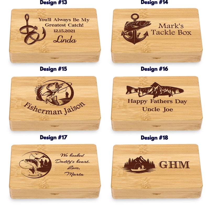Engraved Fishing Box Fishing Tackle Box Laser Engraved Jig - Etsy