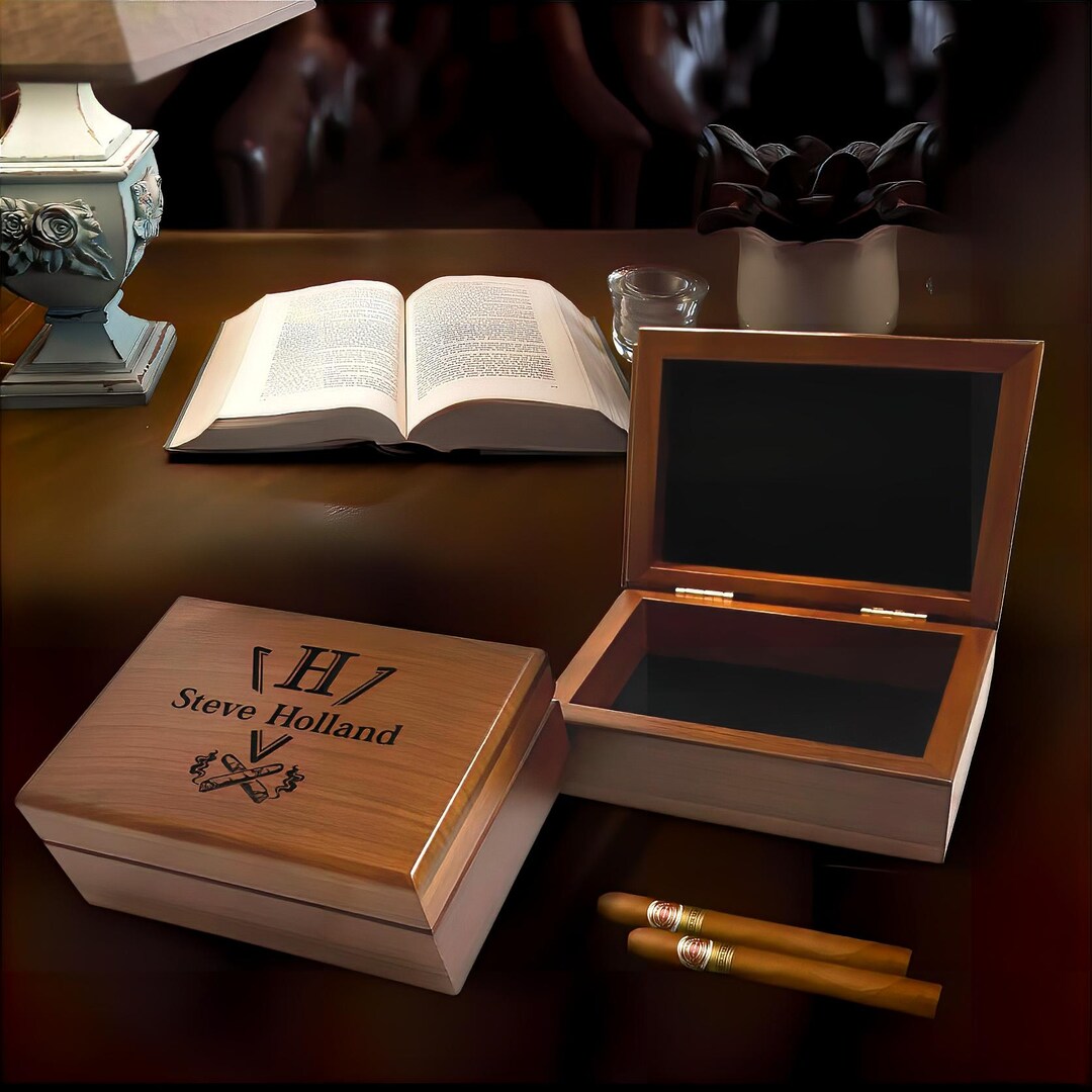Personalized Cigar Box, Cigar Gift Box, Wedding Cigar Box, Monogrammed ...