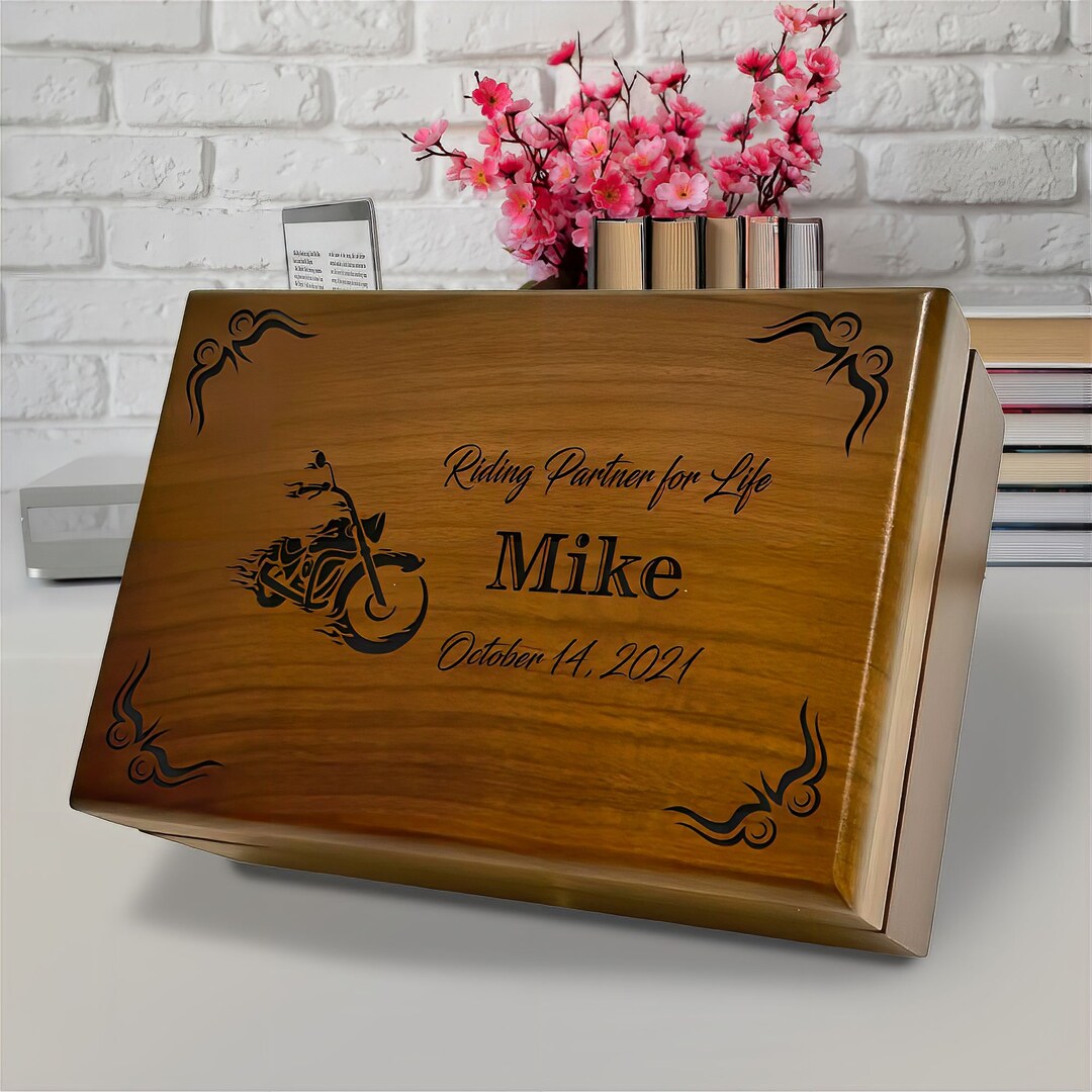 Riders Wedding Box, Custom Biker Gift, Motorcycle Gift for Men, Wooden ...