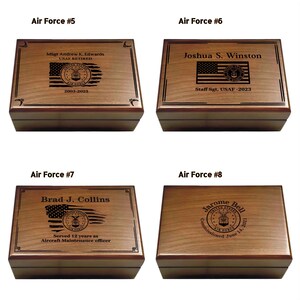 US Marine Corps Wooden Keepsake Box: Personalized USMC Gift for ...
