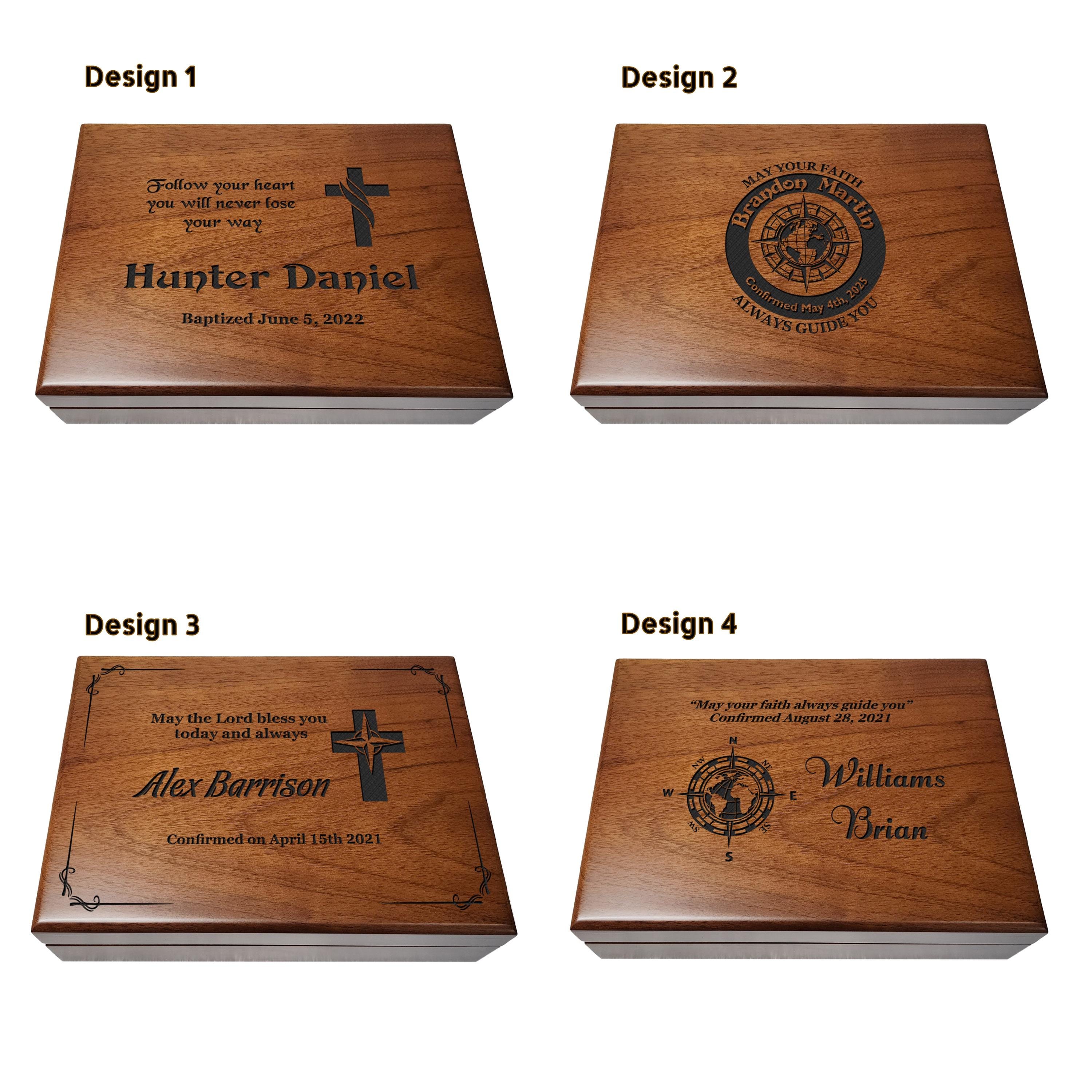 Baptism Keepsake Box, First Communion or Confirmation Gift for Grandson ...