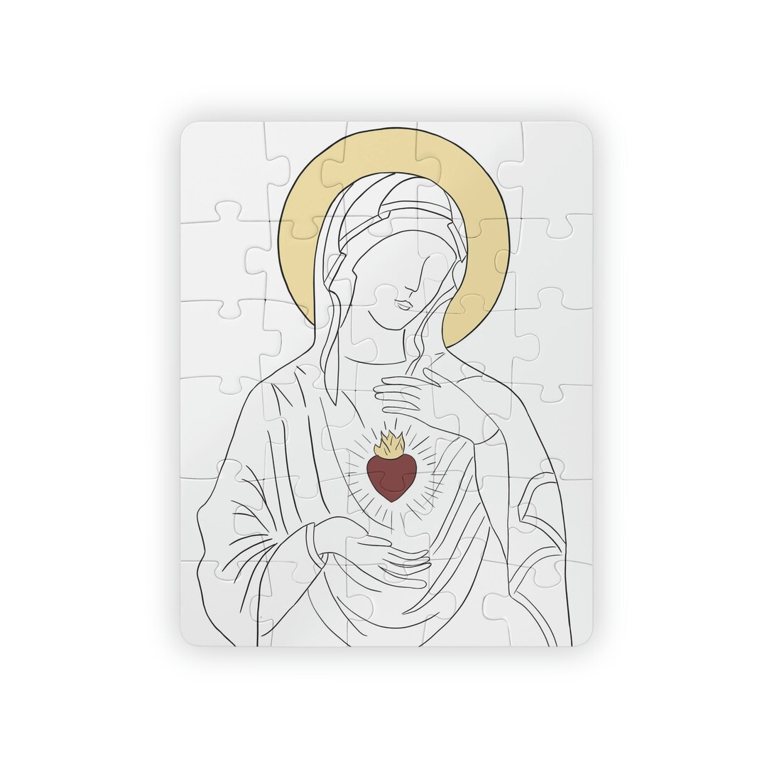Immaculate Heart of Mary Kids' Puzzle 30-piece Sacred - Etsy