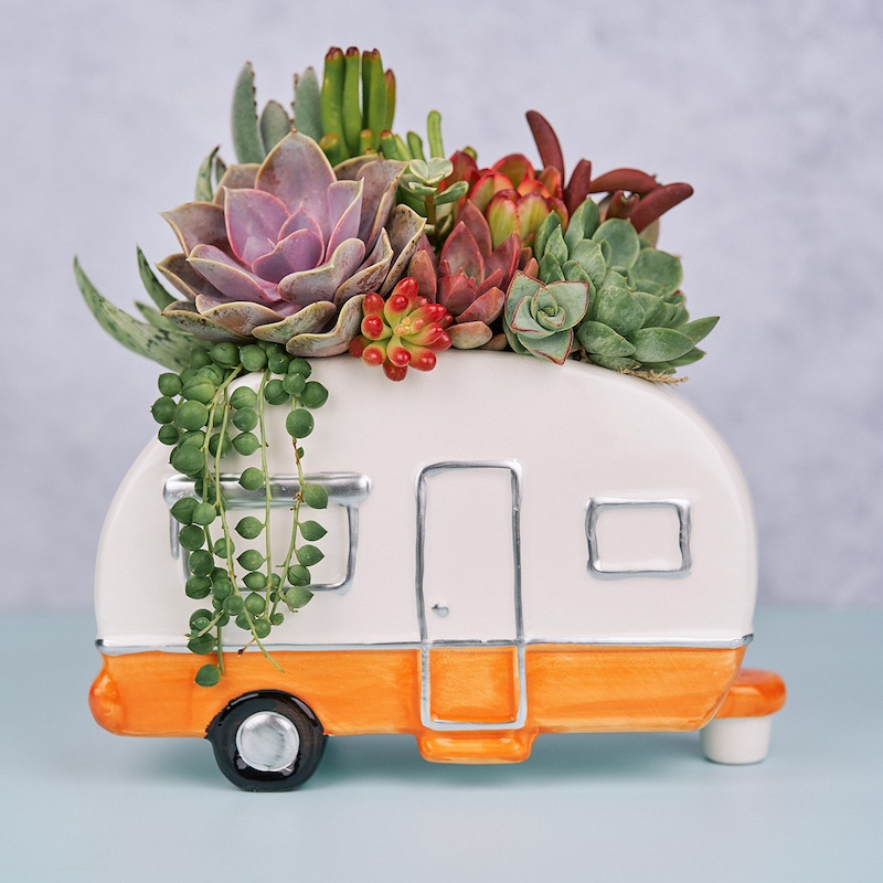 Retro Camper Planter - Etsy