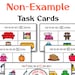 Non-example Task Cards negation - Etsy