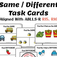 Matching Associated Pictures Task Cards (aligned With ABLLS-R B16) - Etsy