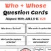 WHO WHOSE Question Cards ABLLS-R Aligned H28 - Etsy