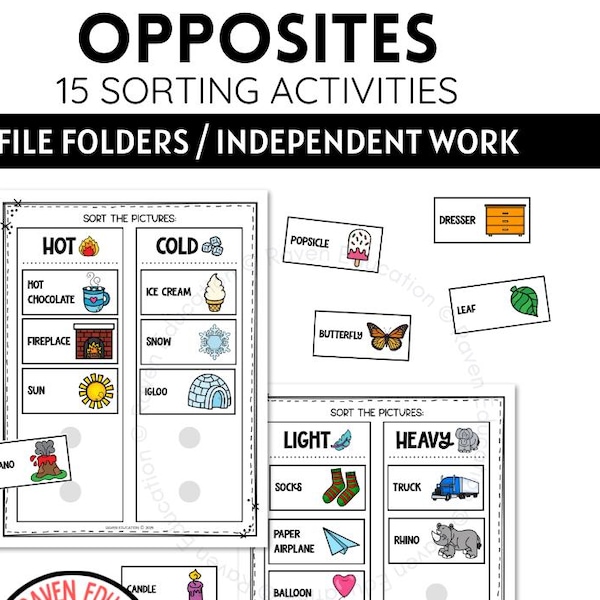 File Folder Games - Etsy
