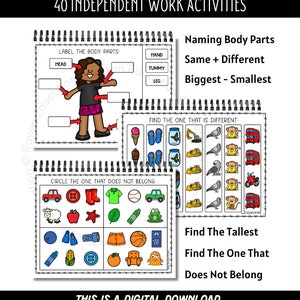 My Interactive Activity Binder | Special Education | Busy Book ...