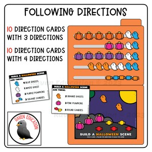 Build A Halloween Scene: Following Simple Directions File Folder ...