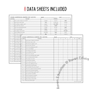 Sentence Level Reading Comprehension: Wh-questions (what / Who / Where ...