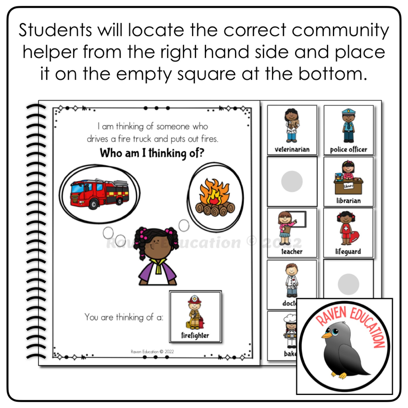 Who Am I Thinking Of? an Adapted Book About Community Helpers - Etsy