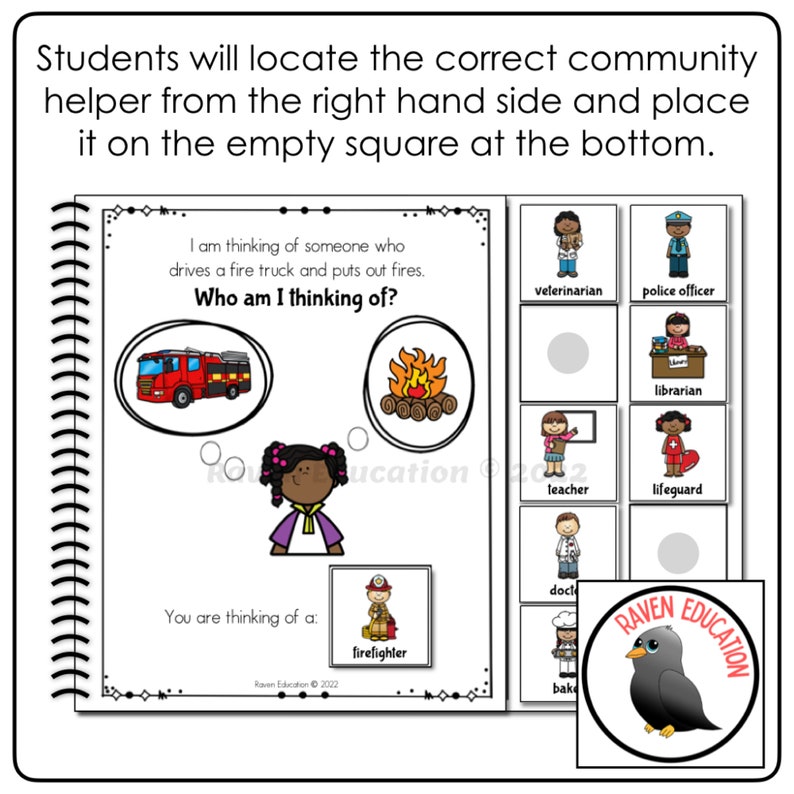 Who Am I Thinking Of? an Adapted Book About Community Helpers - Etsy