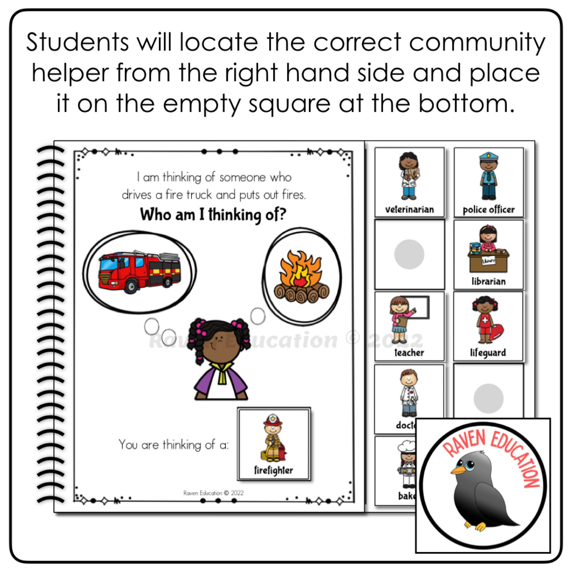 Who Am I Thinking Of? an Adapted Book About Community Helpers - Etsy