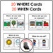 Wh-questions - 100 Printable Task Cards (who | What | Where | When ...