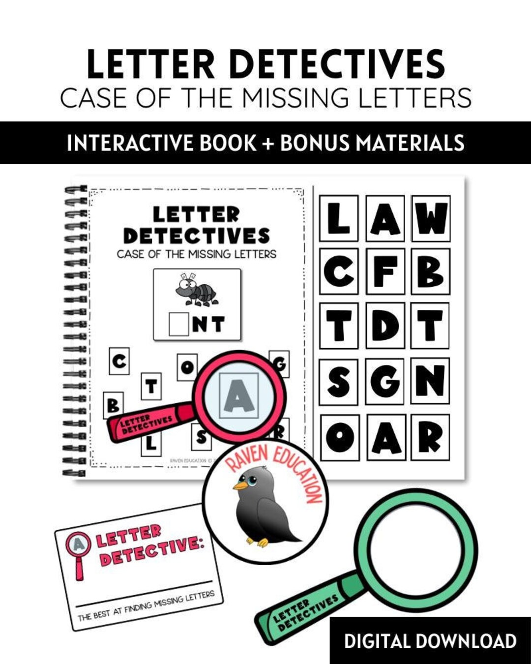 Letter Detectives: Case of the Missing Letters (interactive Book ...