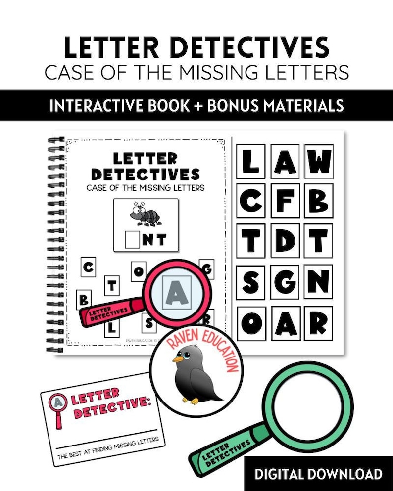Letter Detectives: Case of the Missing Letters (interactive Book ...