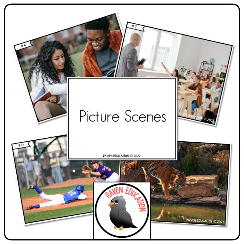 45 Real Picture Scenes (labeling, Describing, Story Telling, Creative ...