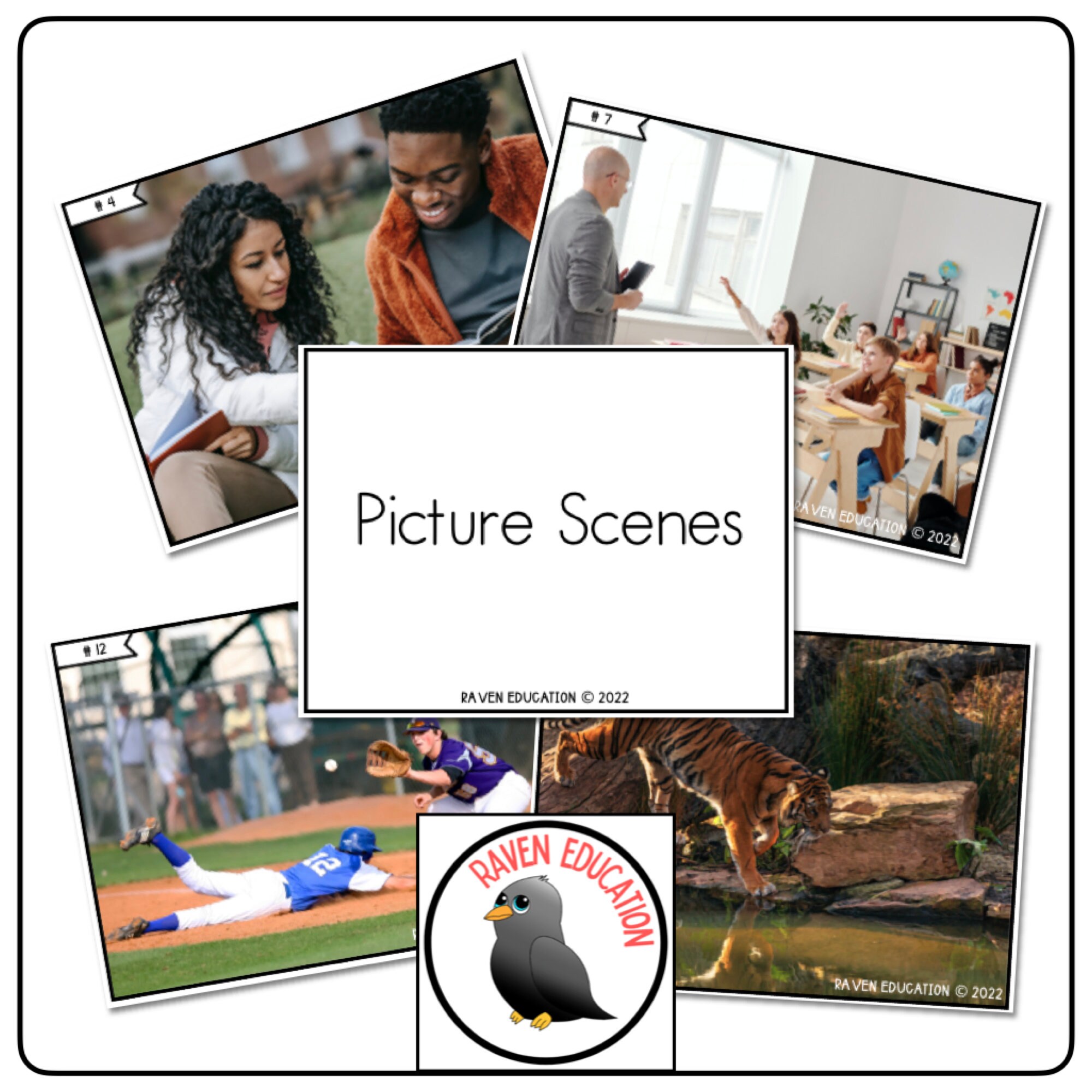 45 Real Picture Scenes (labeling, Describing, Story Telling, Creative ...