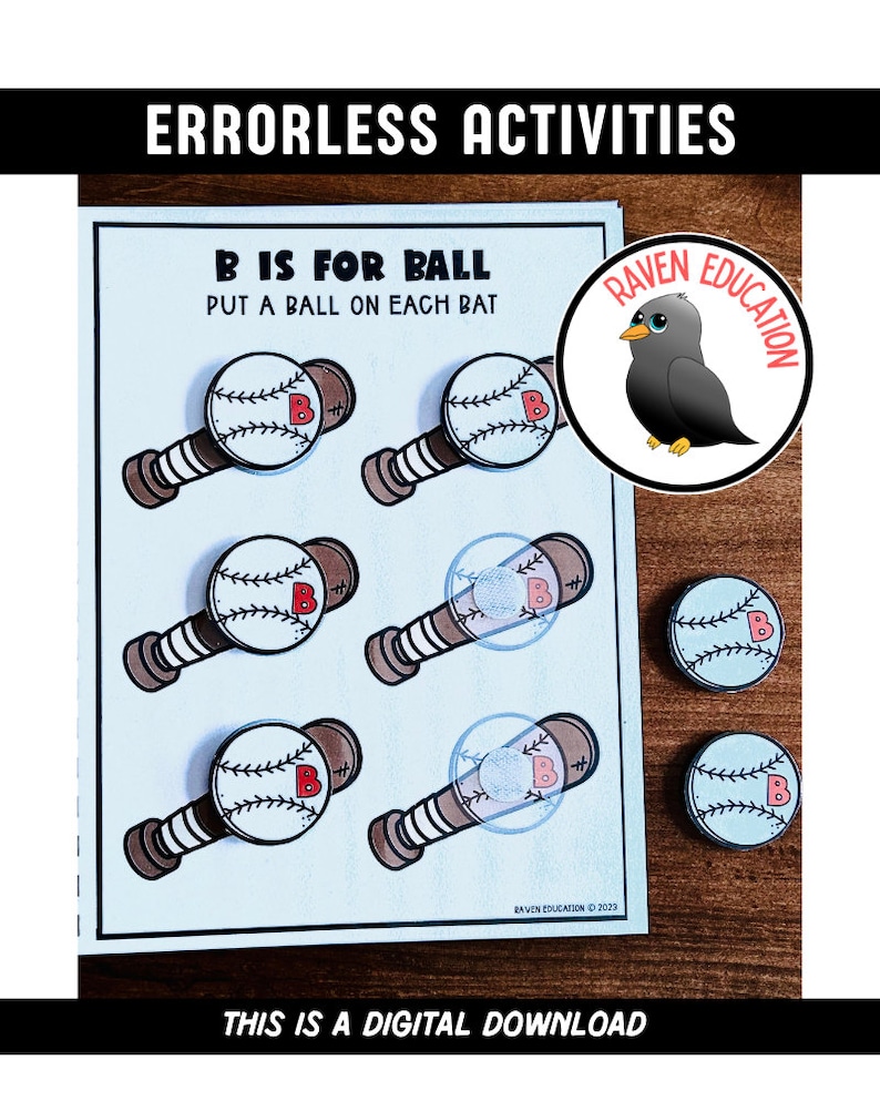 Errorless Alphabet Book 26 Matching Activities interactive Independent ...