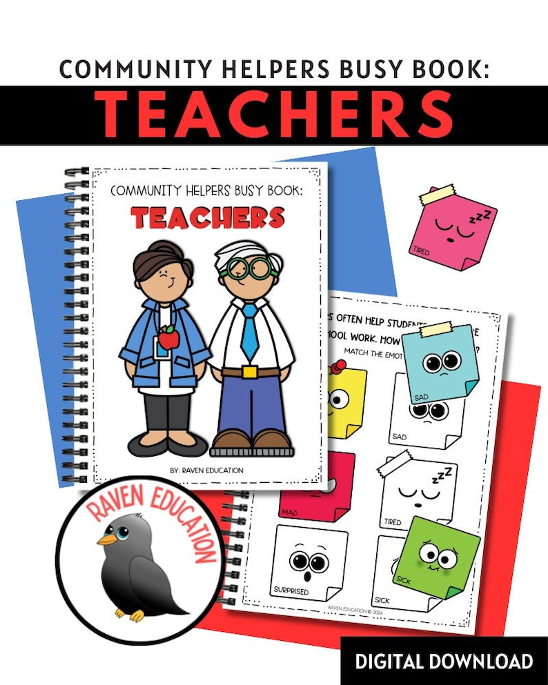 Community Helper Busy Book: Teachers (matching, Counting, Puzzle, Maze ...