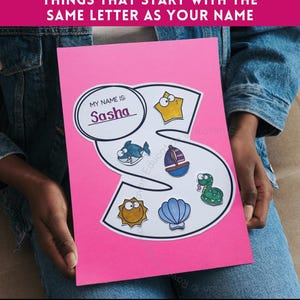 First Letter of Your Name Craft (my Name is | Beginning Letters | Name ...