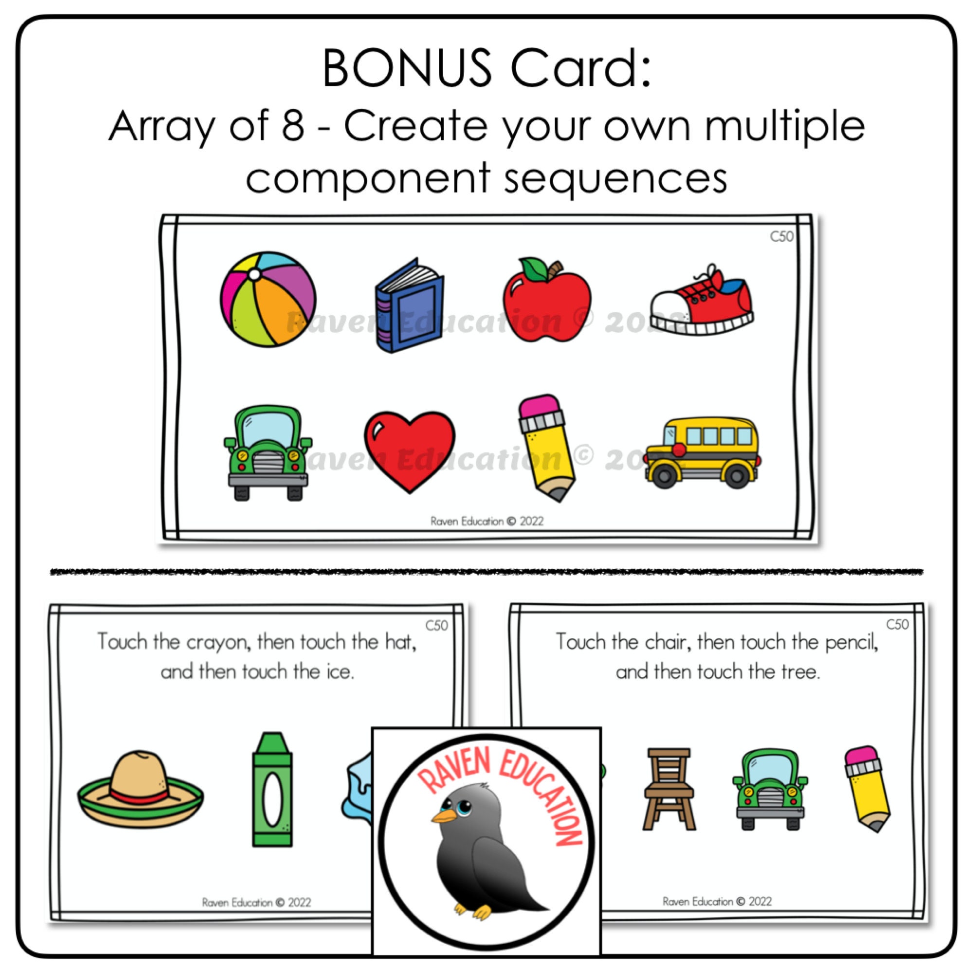 Follow A Multiple Component Sequence Task Cards (aligned With ABLLS-R ...