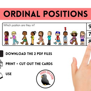 Ordinal Positions Task Cards: Labeling & Identifying Positions in A ...