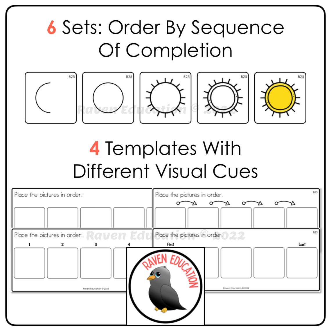 Seriation (order by Size / Quantity / Shade of Colour / Order ...