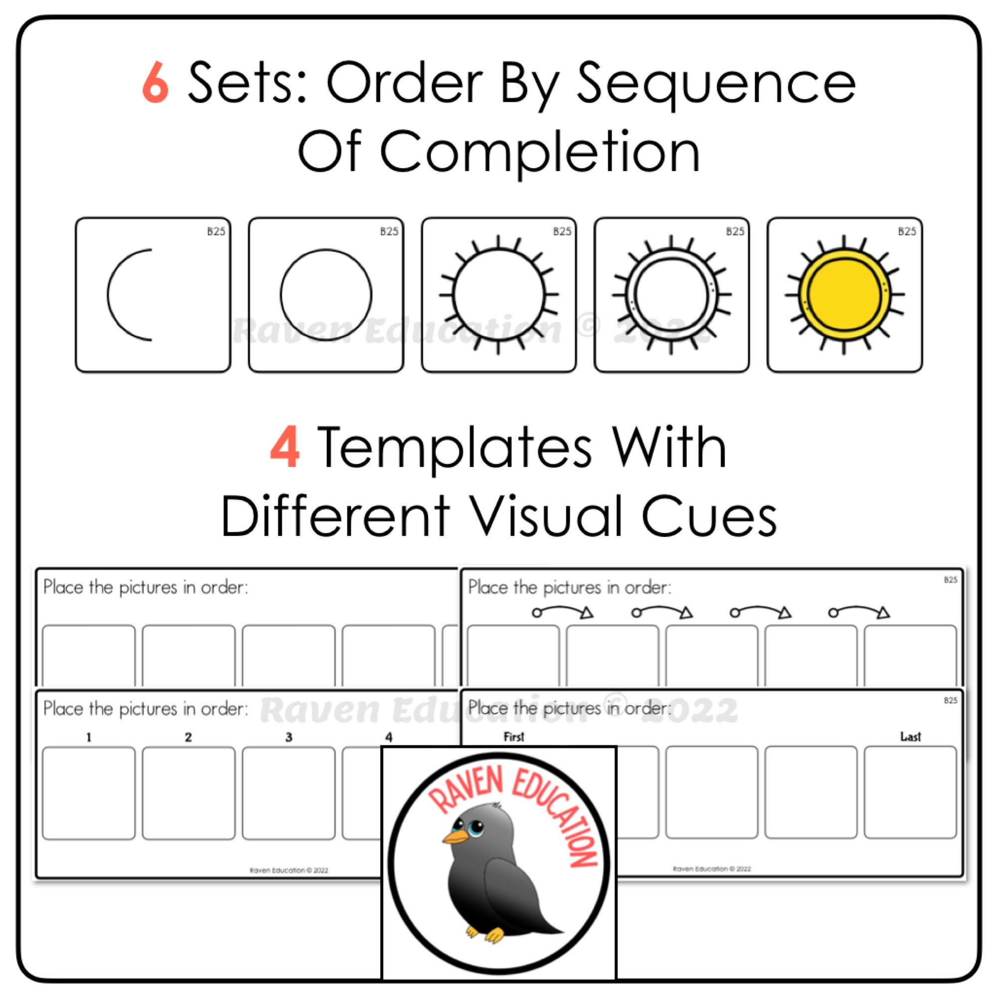 Seriation (order by Size / Quantity / Shade of Colour / Order ...