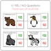 YES or NO Questions - Zoo Animals (50 Printable Task Cards) - Etsy