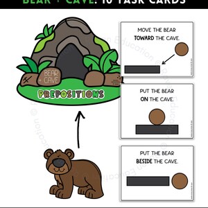 Preposition Activity Bundle #1 (40 Task Cards | Interactive | Following ...