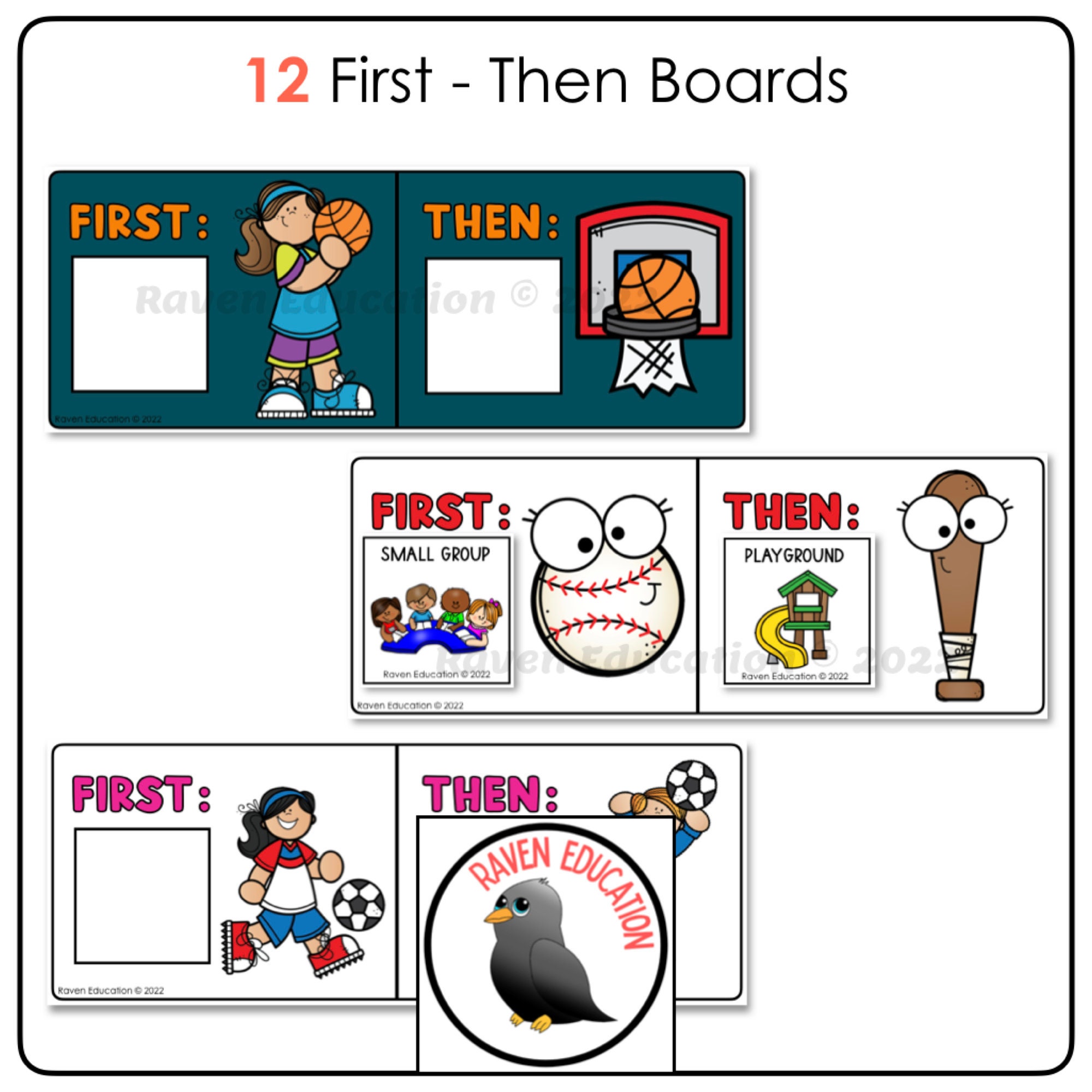Sports - Token Boards and First-then Boards (behaviour Management) - Etsy