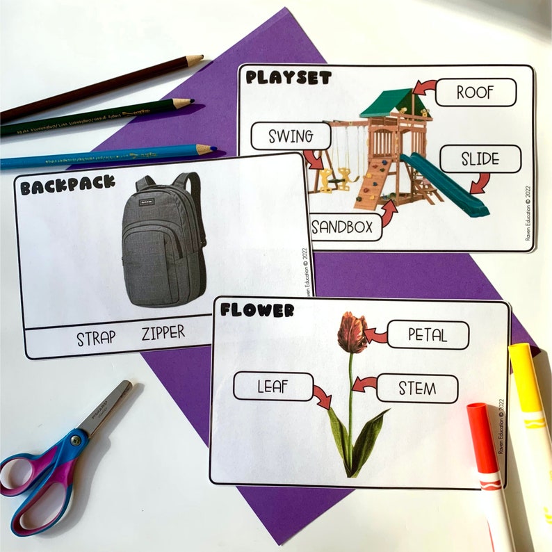 Parts of Objects Cards (aligned With ABLLS-R C23 + G12) - Etsy